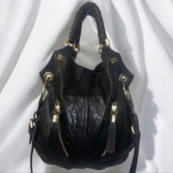 orYANY | Bags | Oryany Gwen Black Distressed Pebbled Leather ...